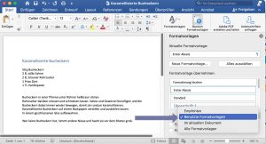 Korrekte Absatzformate in WORD | Edition Blaes