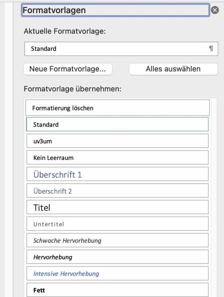 Word-Formatvorlagen in 5 Minuten anlegen | Edition Blaes